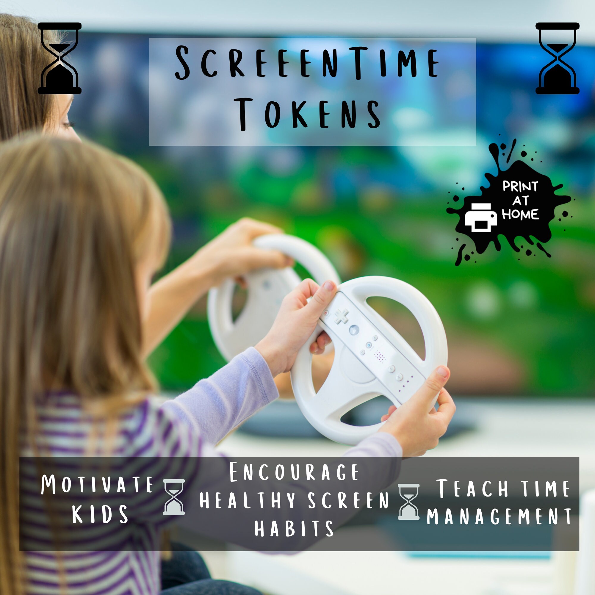 Screen Time Tokens and Chart .kids Printable Reward Chart. - Etsy UK
