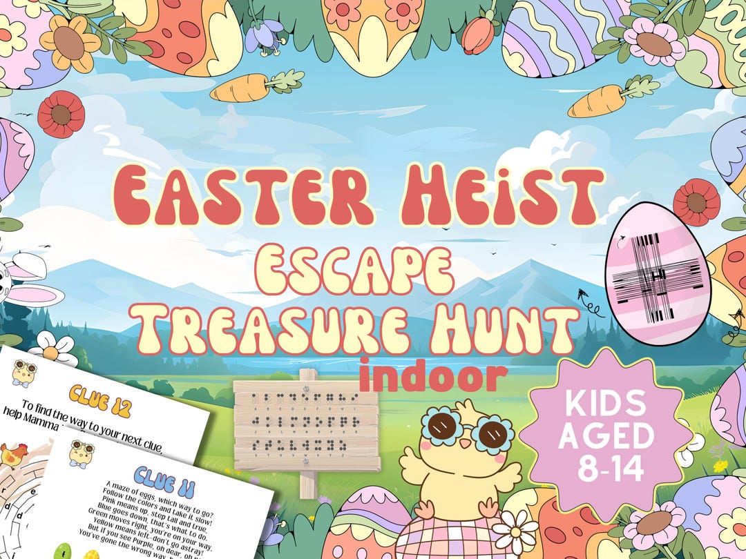 Easter Clue Hunt for Older Kids, Indoor Scavenger Hunt Teens/tweens ...