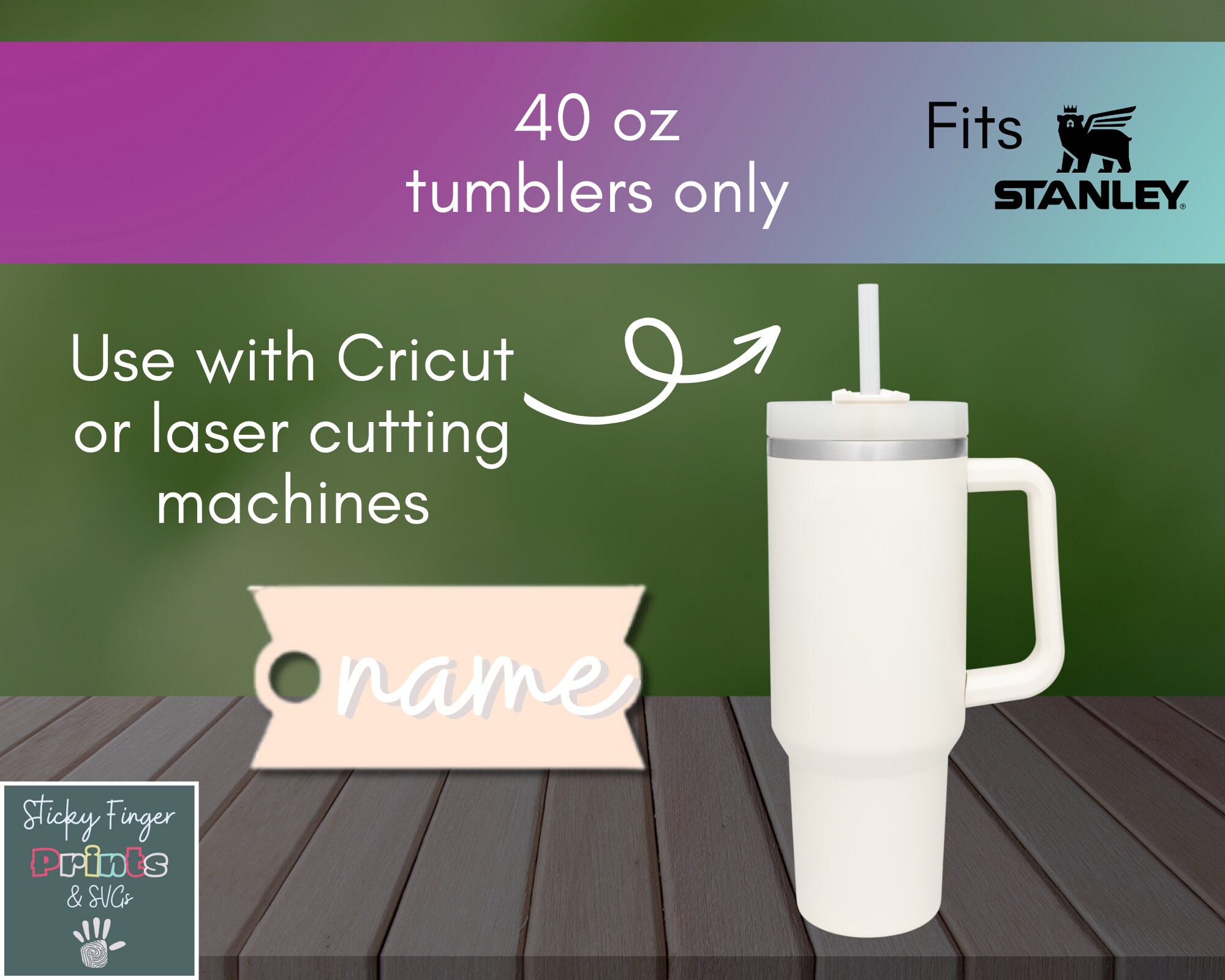 Digital Download | Instant Download | Stanley Topper Svg | Tumbler Name ...