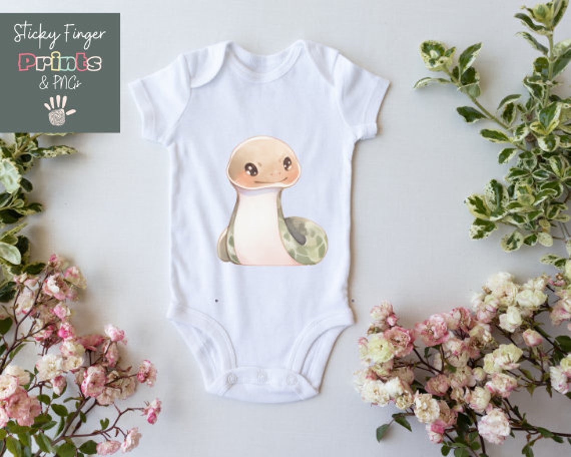 Watercolor Baby Snake Clipart Set With | Nursery Digital Download - Etsy