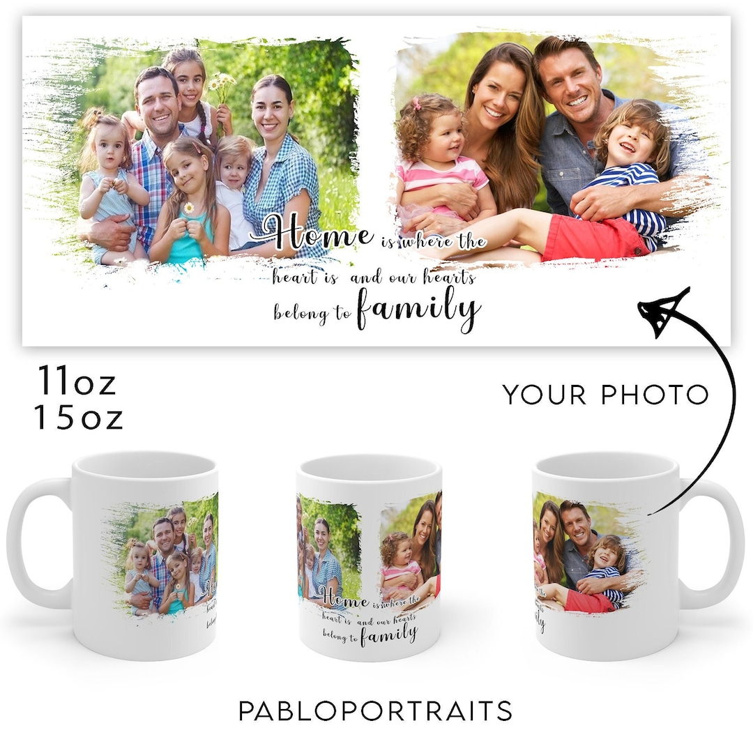 Photo Collage Mug Family Mug Png Photo Collage Mug Photo Mug Design Mug ...
