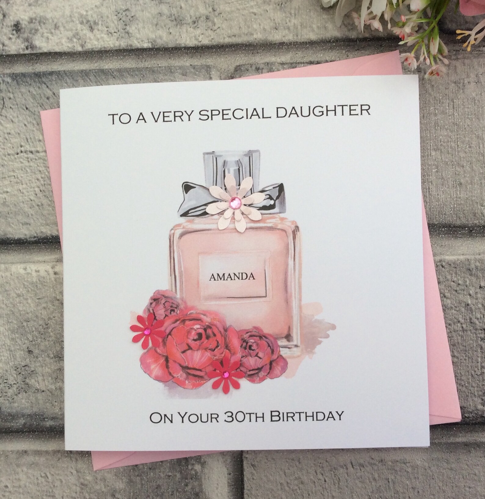 2 Sizes Perfume Bottle Birthday Card Gift Boxed Handmade | Etsy