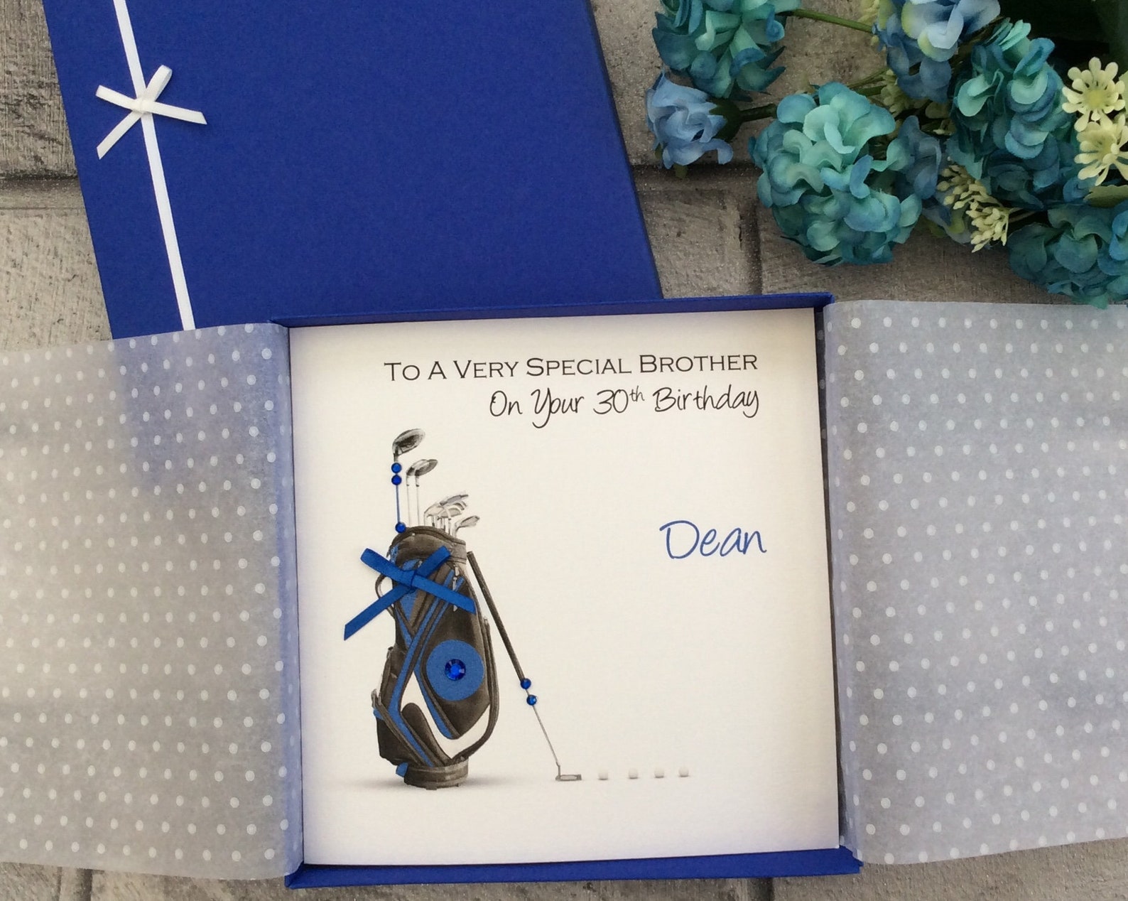 4 Colours 2 Sizes Golf Birthday Card Gift Boxed Handmade - Etsy
