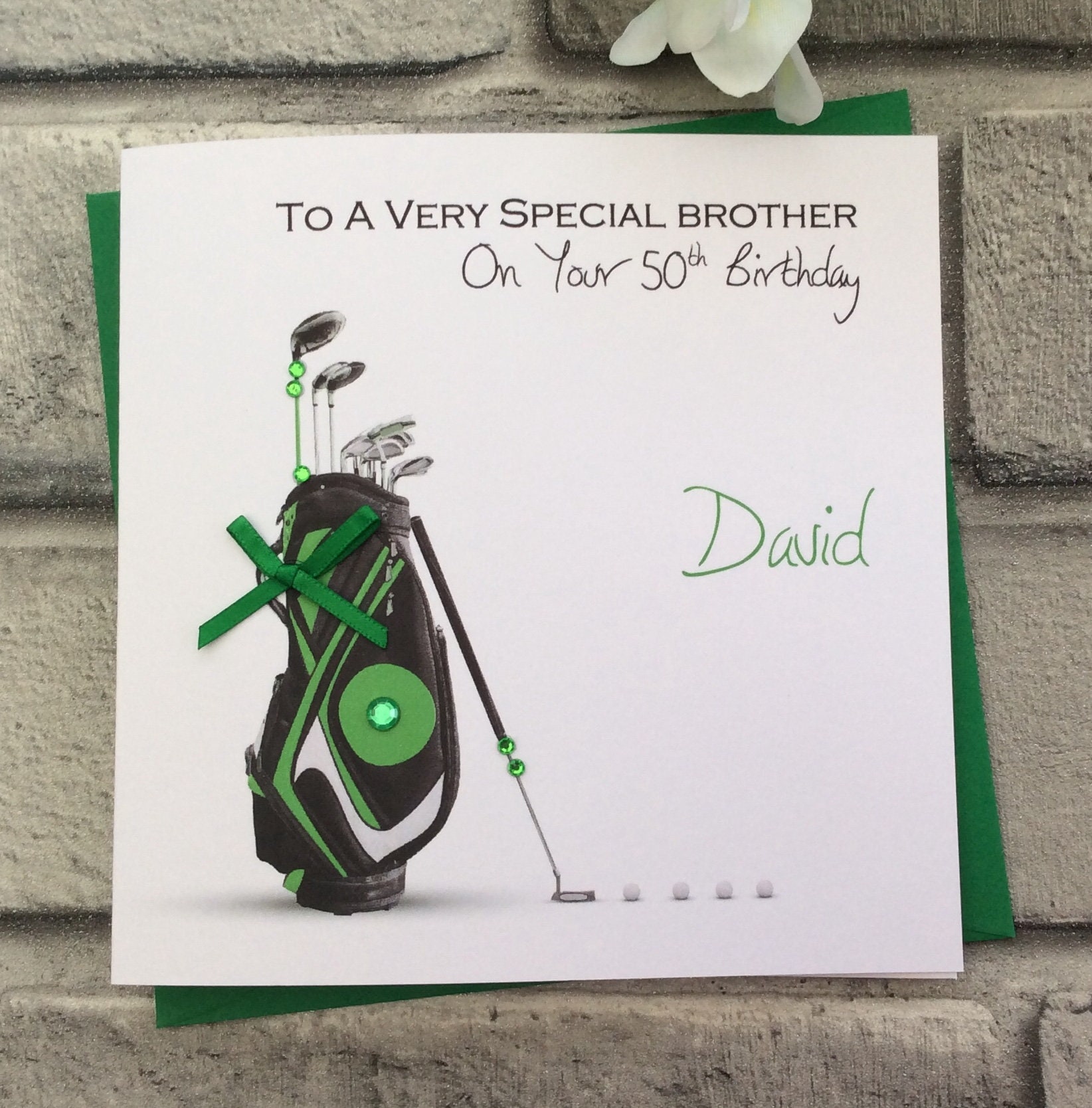 4 Colours 2 Sizes Golf Birthday Card Gift Boxed Handmade - Etsy
