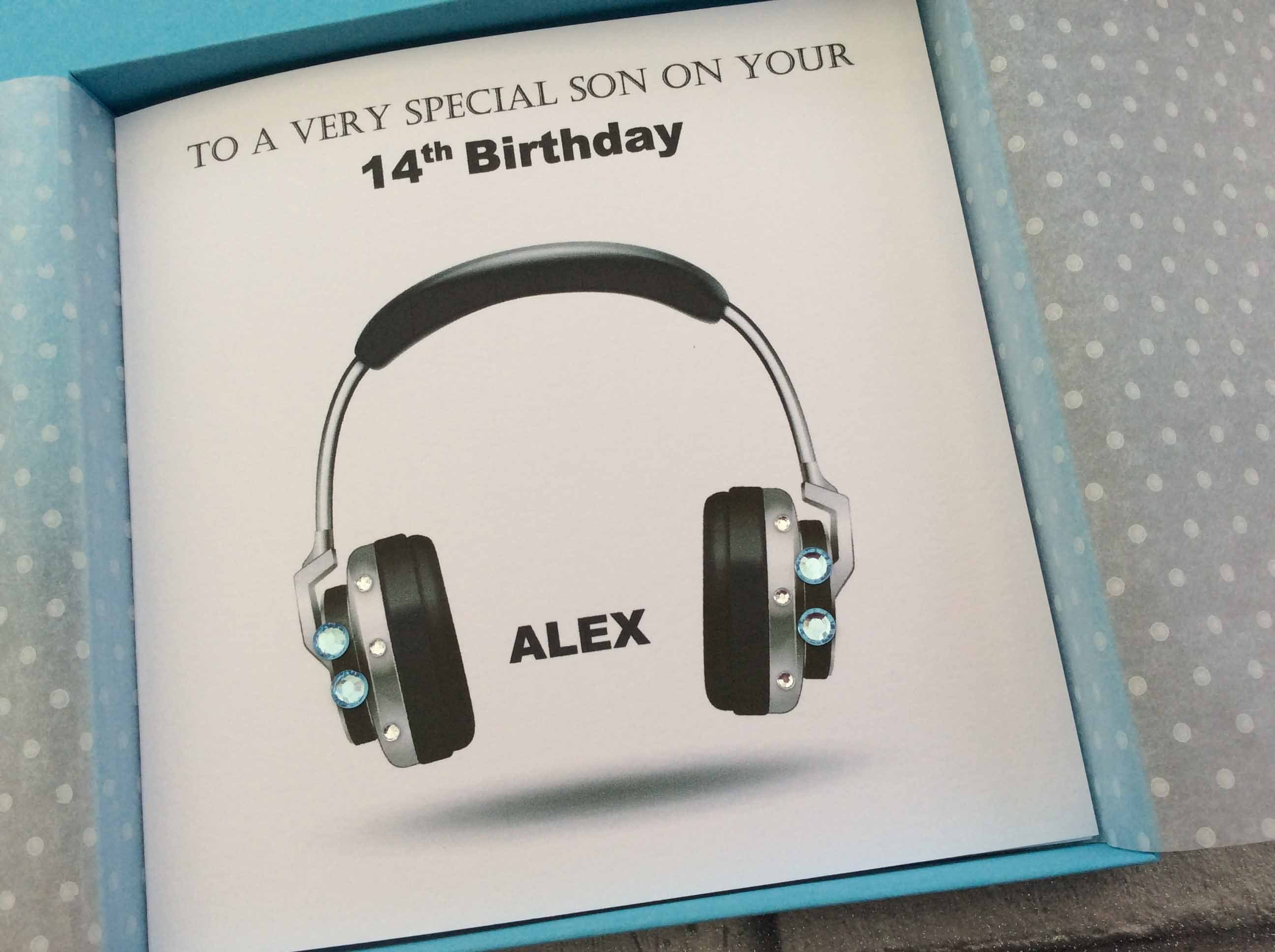 6 Colours 2 Sizes Headphones Boy Birthday Card Gift Boxed - Etsy UK