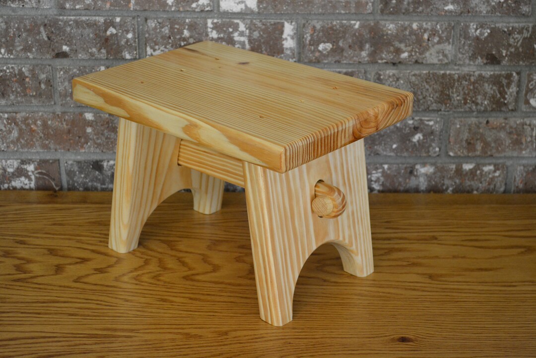 Wooden Hand Crafted Stool - Etsy