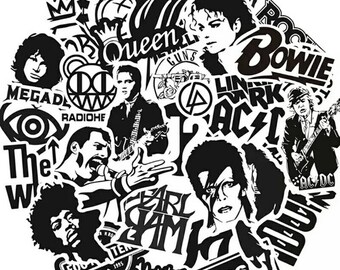 Rock Band Stickers - Etsy