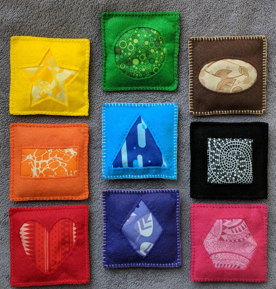 Felt Bean Bags Color Learning Set Etsy
