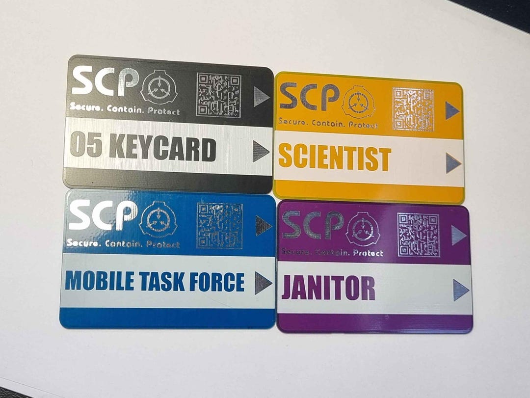 SCP Cosplay Prop Keycard, SCP Secret Lab and Containment Breach Replica ...