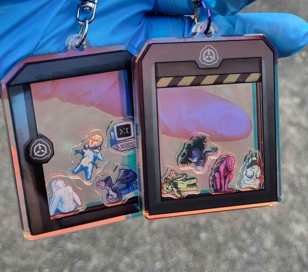 Euclid/keter Friends SCP Shaker Rainbow Keychain - Etsy