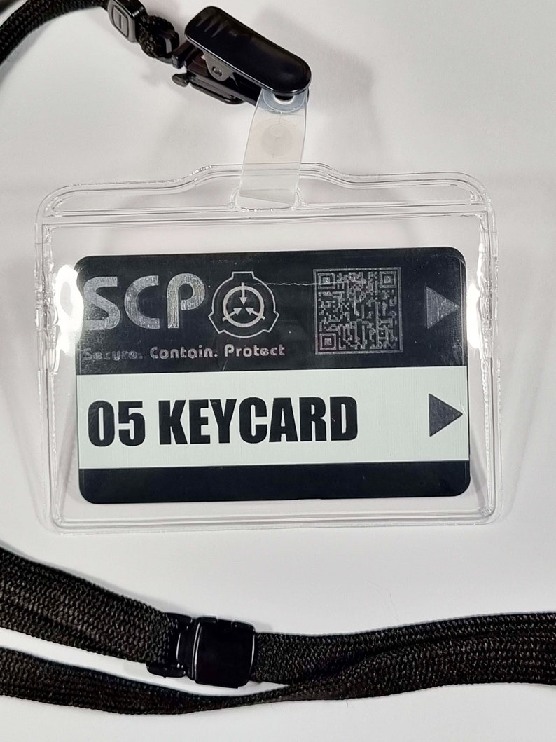 05 Keycard SCP Cosplay Prop Keycard, SCP Secret Lab and Containment Breach Replica - Etsy