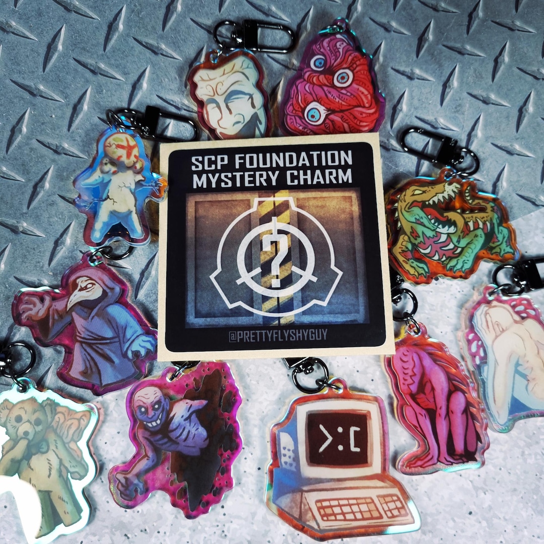 Mystery SCP Rainbow Acrylic Keychain - Containment Breach Inspired ...