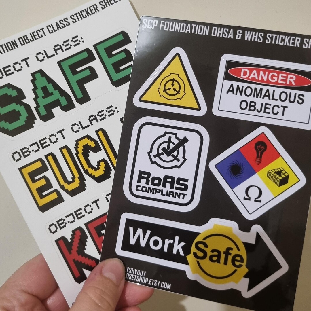 SCP Foundation OHSA and Object Class Sticker Sheets - Etsy
