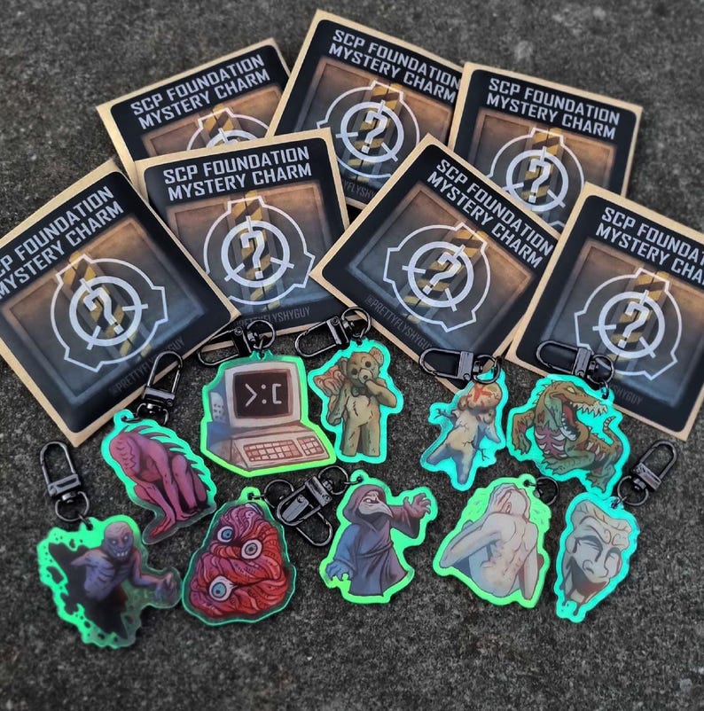 Mystery SCP Rainbow Acrylic Keychain - Containment Breach Inspired ...