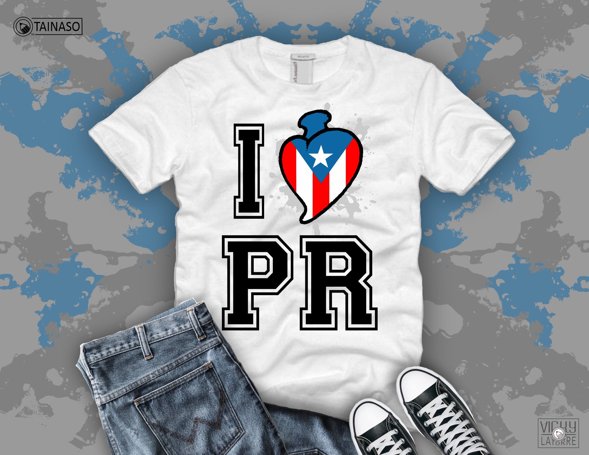 I Love Puerto Rico Heart Lettering Saying Slogan Clip Art SVG Graphic ...