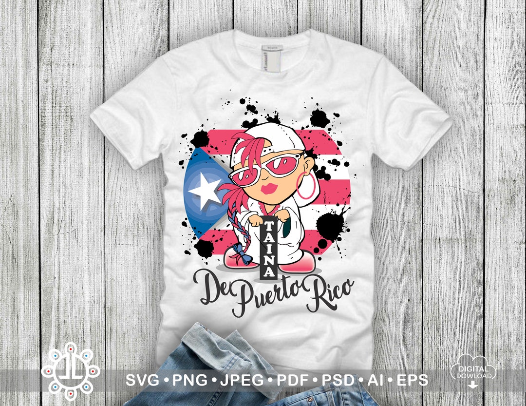 Taino Cute Girl | Tainaso Graphic Design De Puerto Rico SVG Clip Art ...