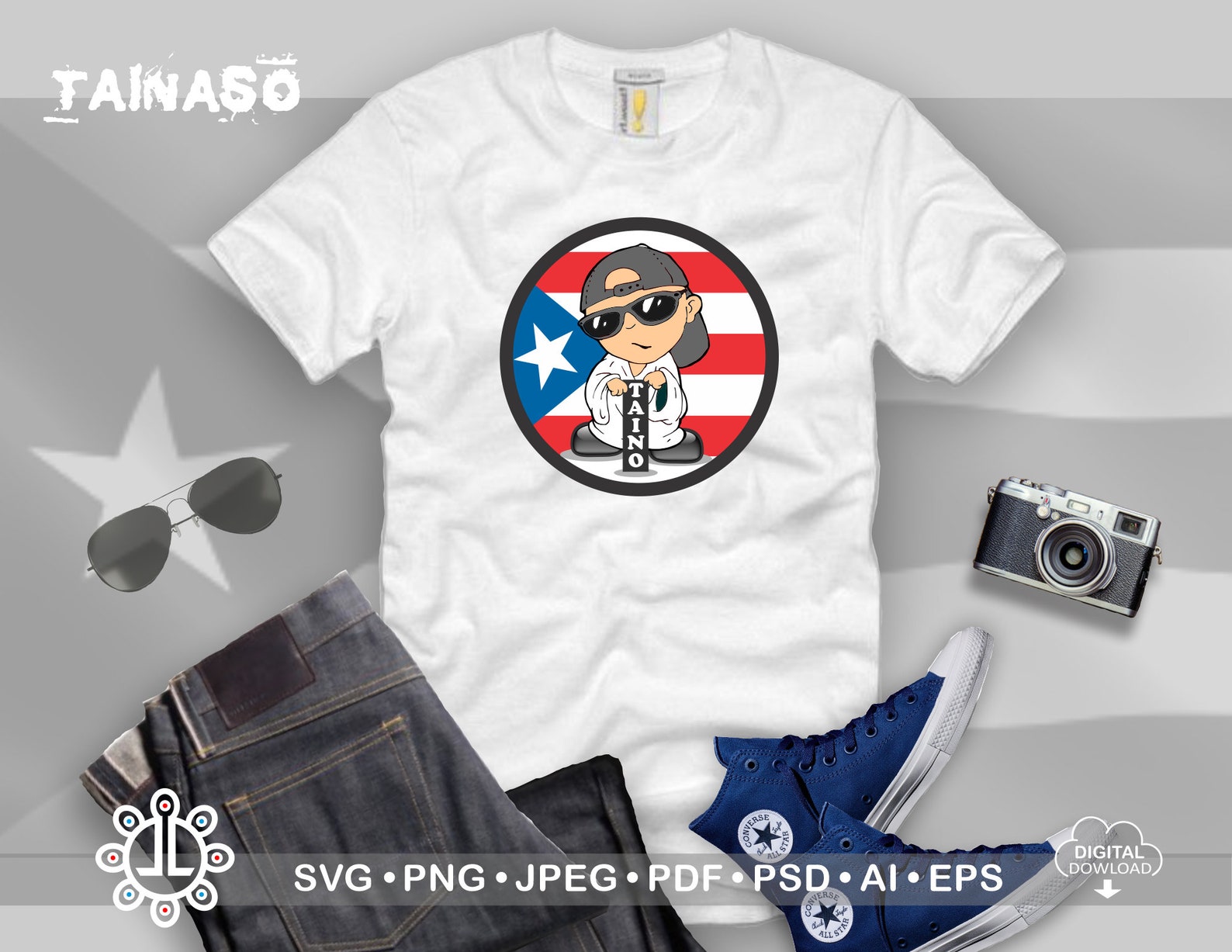 Taino Cute Boy Tainaso Graphic Design De Puerto Rico SVG Clip Art ...