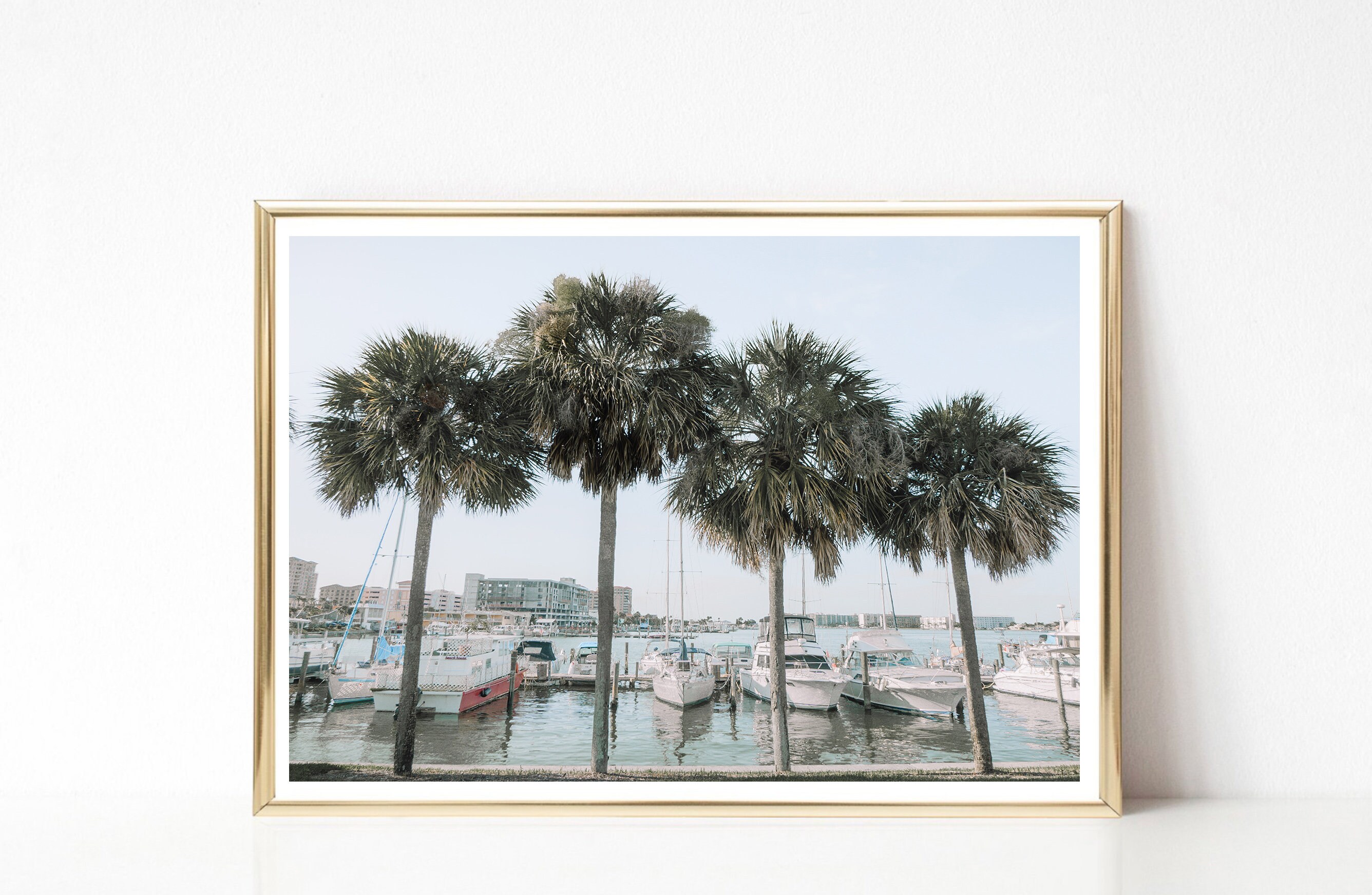 Set of Three Florida Beach Prints // Clearwater Beach Art // Minimalist ...
