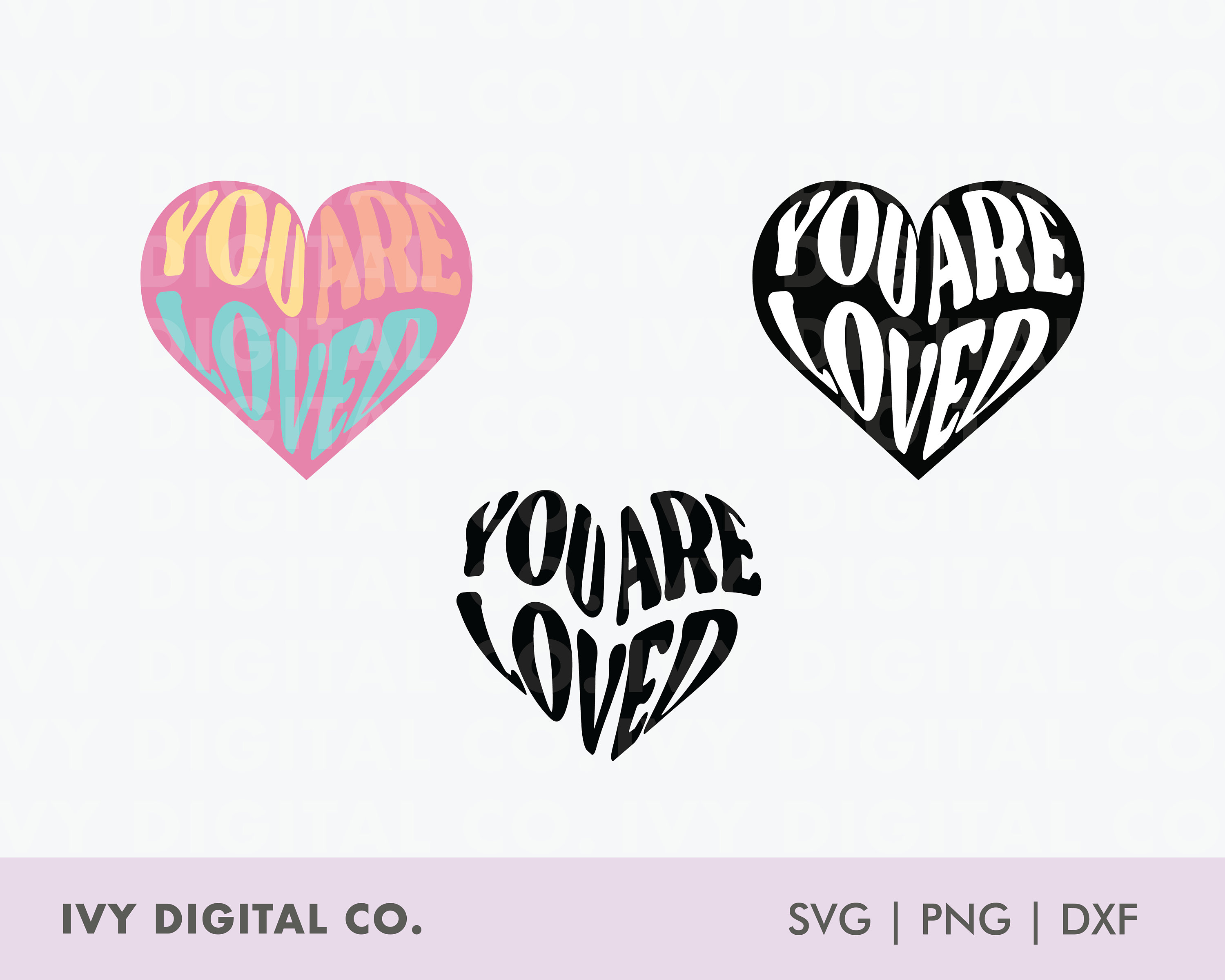 YOU ARE LOVED Svg | Trendy Svg | Warp Text Svg | Affirmation Svg Png ...