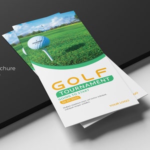 Golf Trifold Brochure Template | MS Word & Photoshop Template | Instant ...