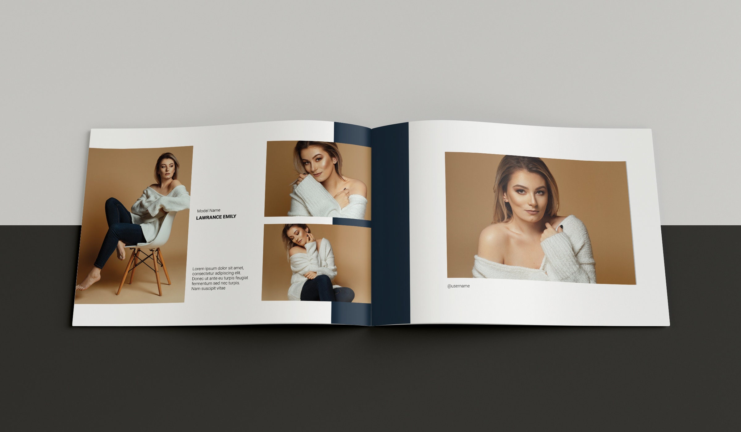 Fashion Lookbook Template Printable Photography Magazine Template ...