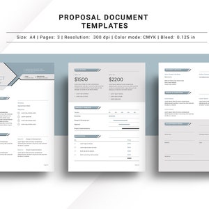 Business Proposal Template | MS Word & Illustrator Template | Canva ...