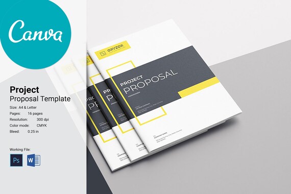 Project Proposal Templates Brochure Template Design - Etsy