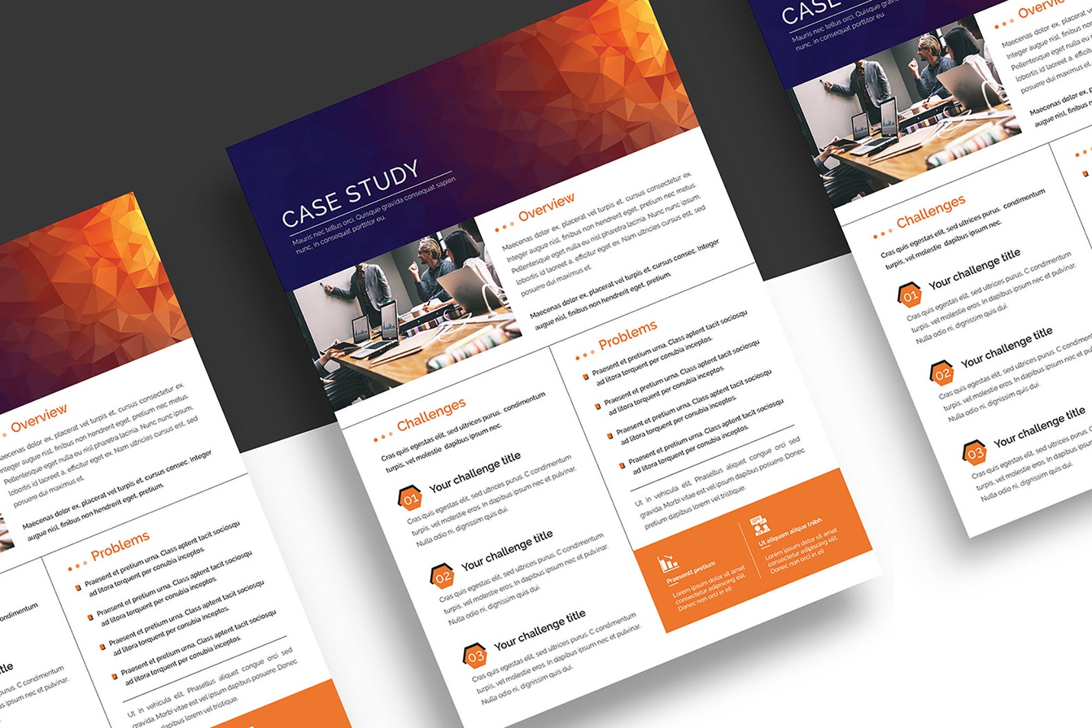 Case Study Flyer Template | MS Word Canva & Photoshop Template ...