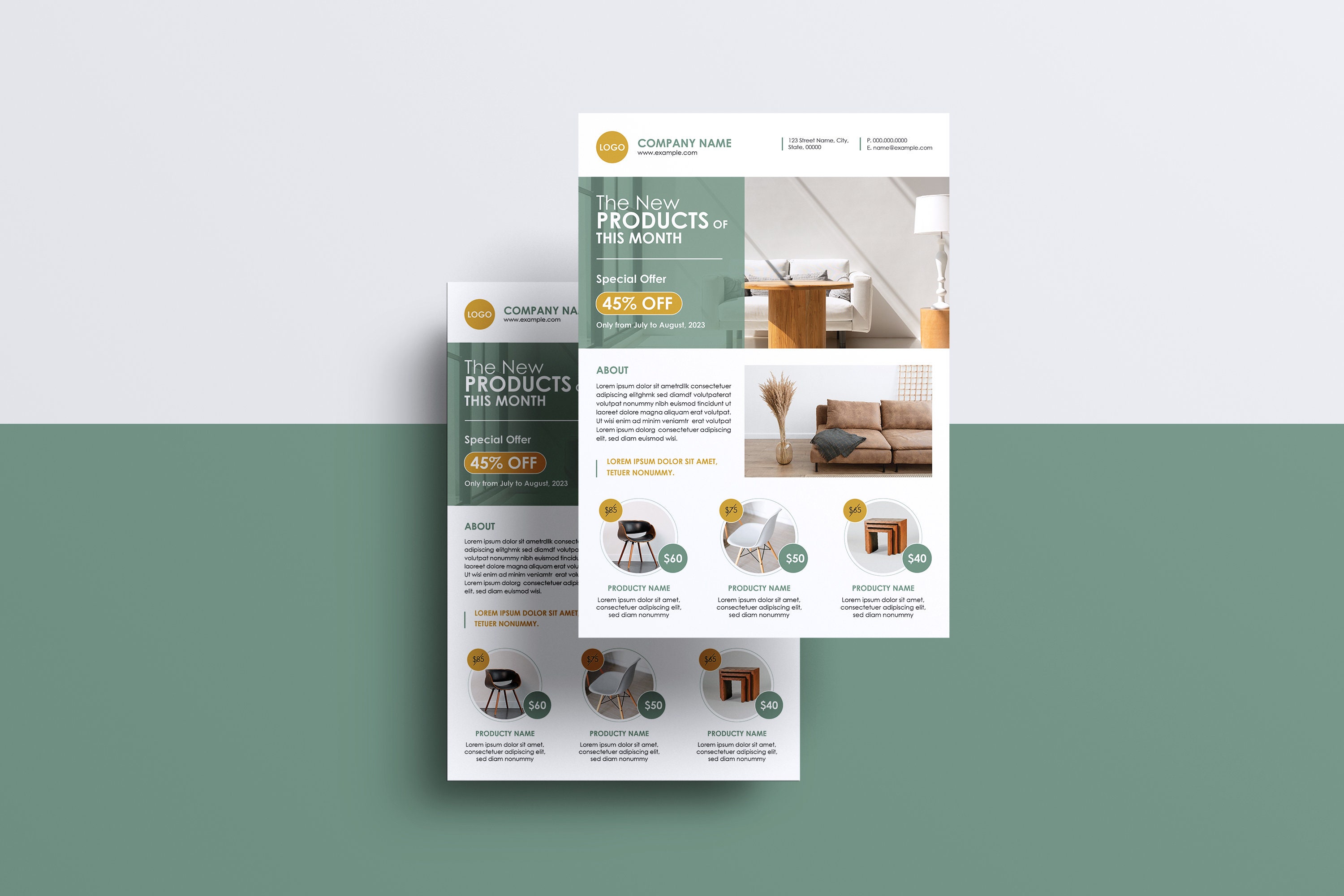 Product Flyer Template | MS Word Template | Illustrator Template ...