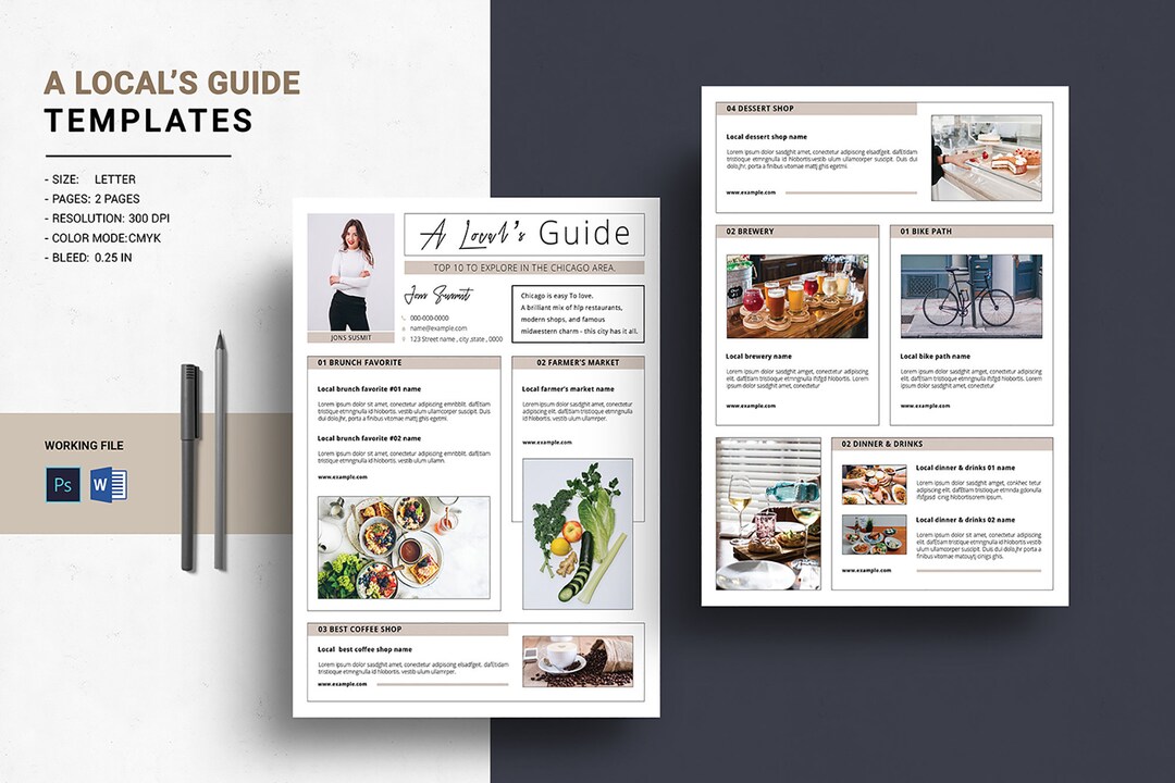 Real Estate Local Guide Template | MS Word & Photoshop Template ...