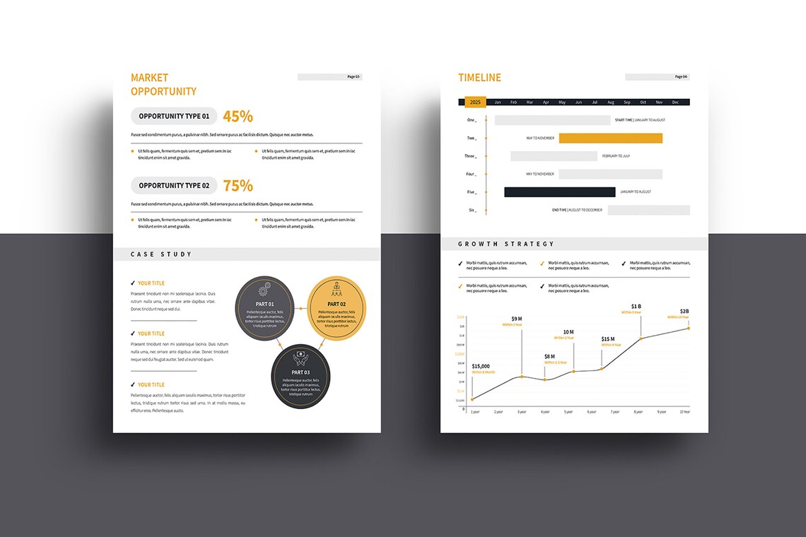 Business Proposal Template MS Word & Photoshop Template Instant ...