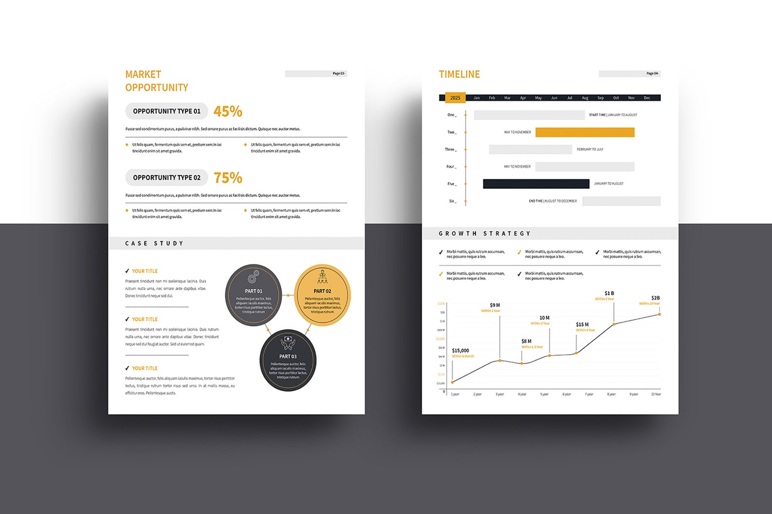 Business Proposal Template MS Word & Photoshop Template Instant ...