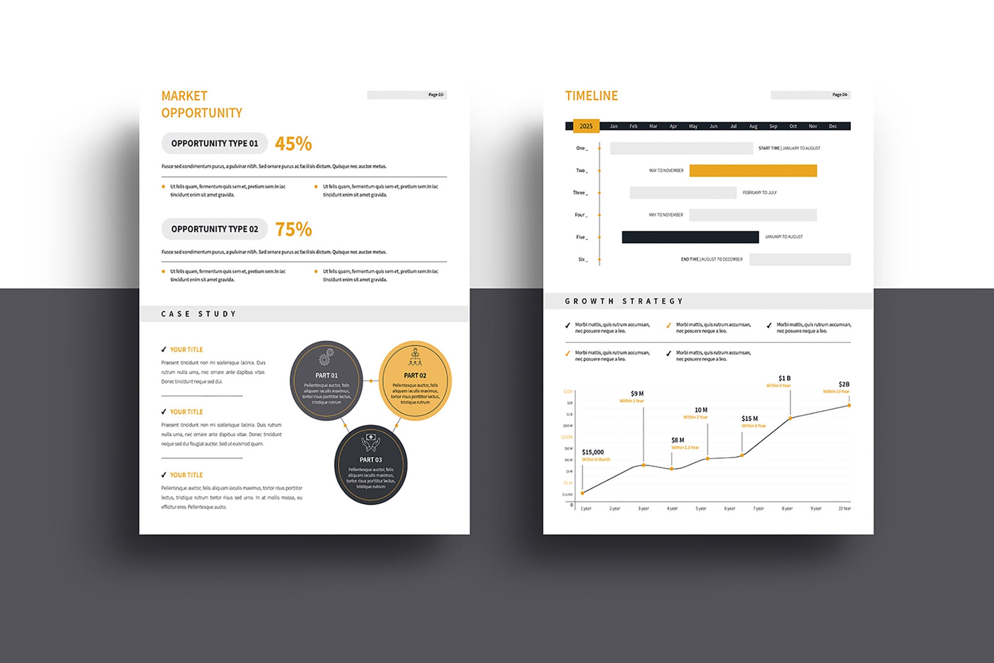 Business Proposal Template Ms Word Photoshop Template Instant
