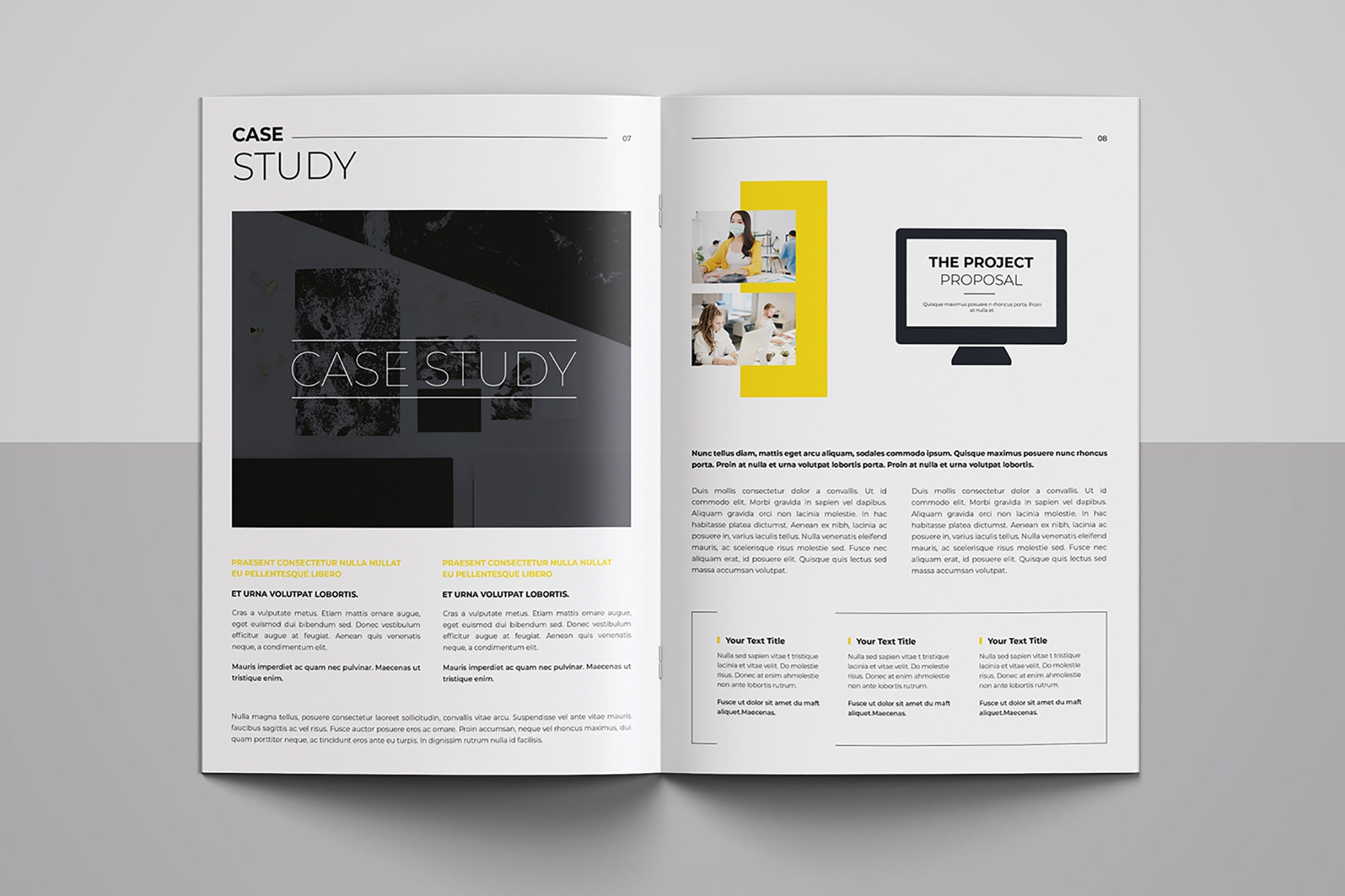 Project Proposal Templates | Brochure Template Design | Photoshop & MS ...