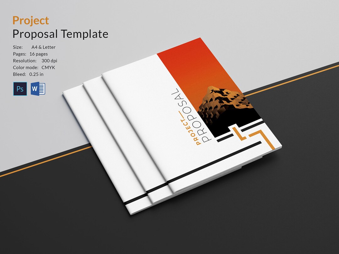 Project Proposal Template MS Word & Photoshop Template - Etsy