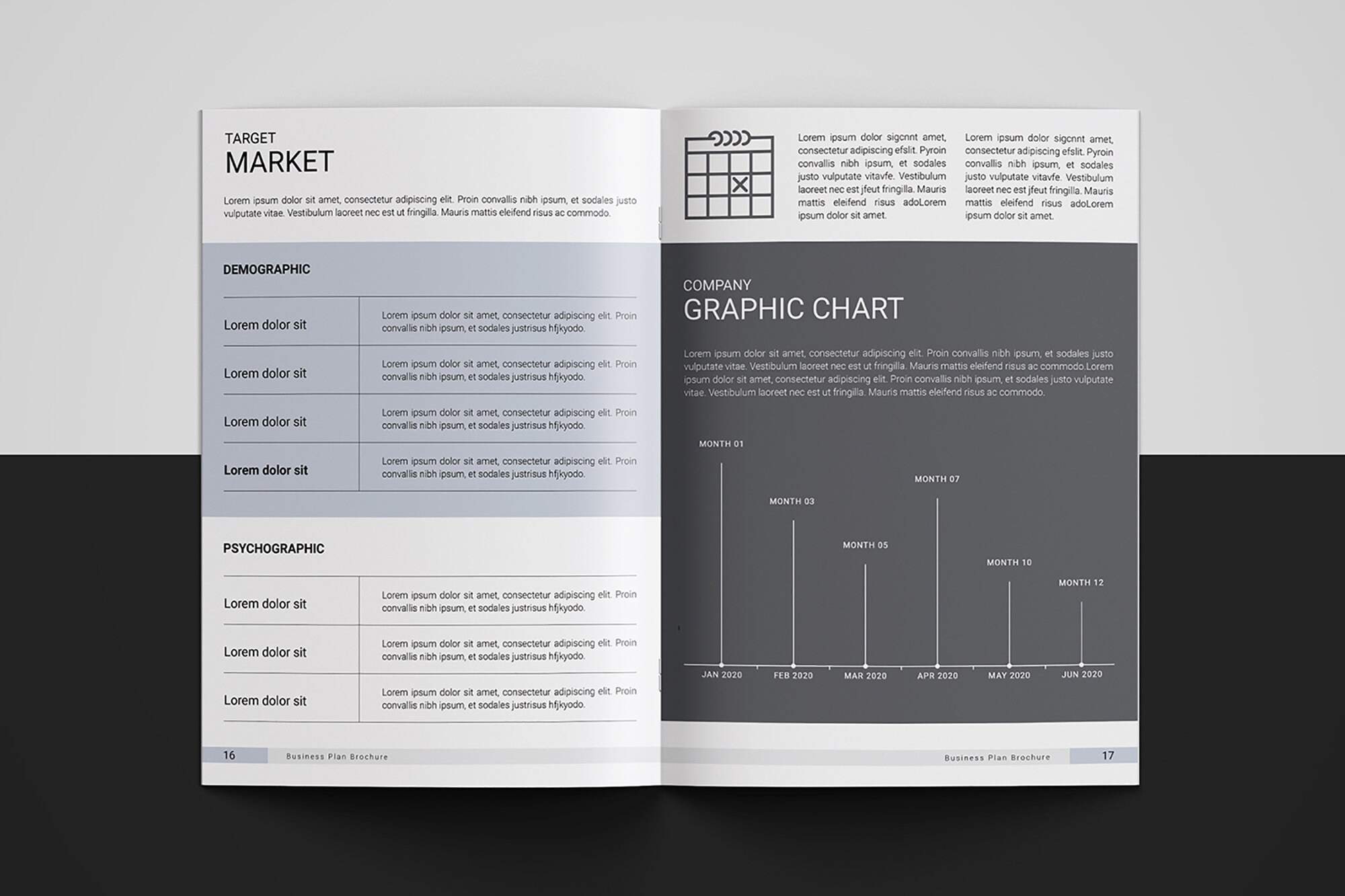 Business Plan Brochure | Brochure Template Design | Photoshop & MS Word ...
