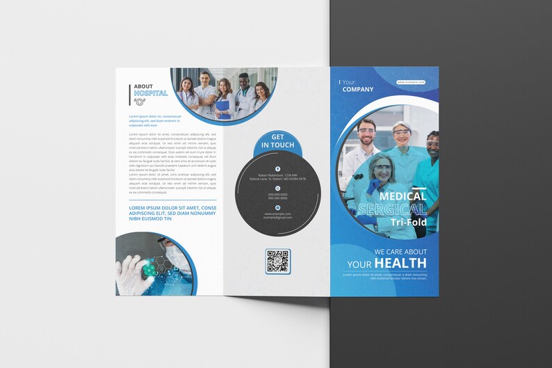 Health Care Trifold Brochure | Brochure Template Design | Illustrator ...