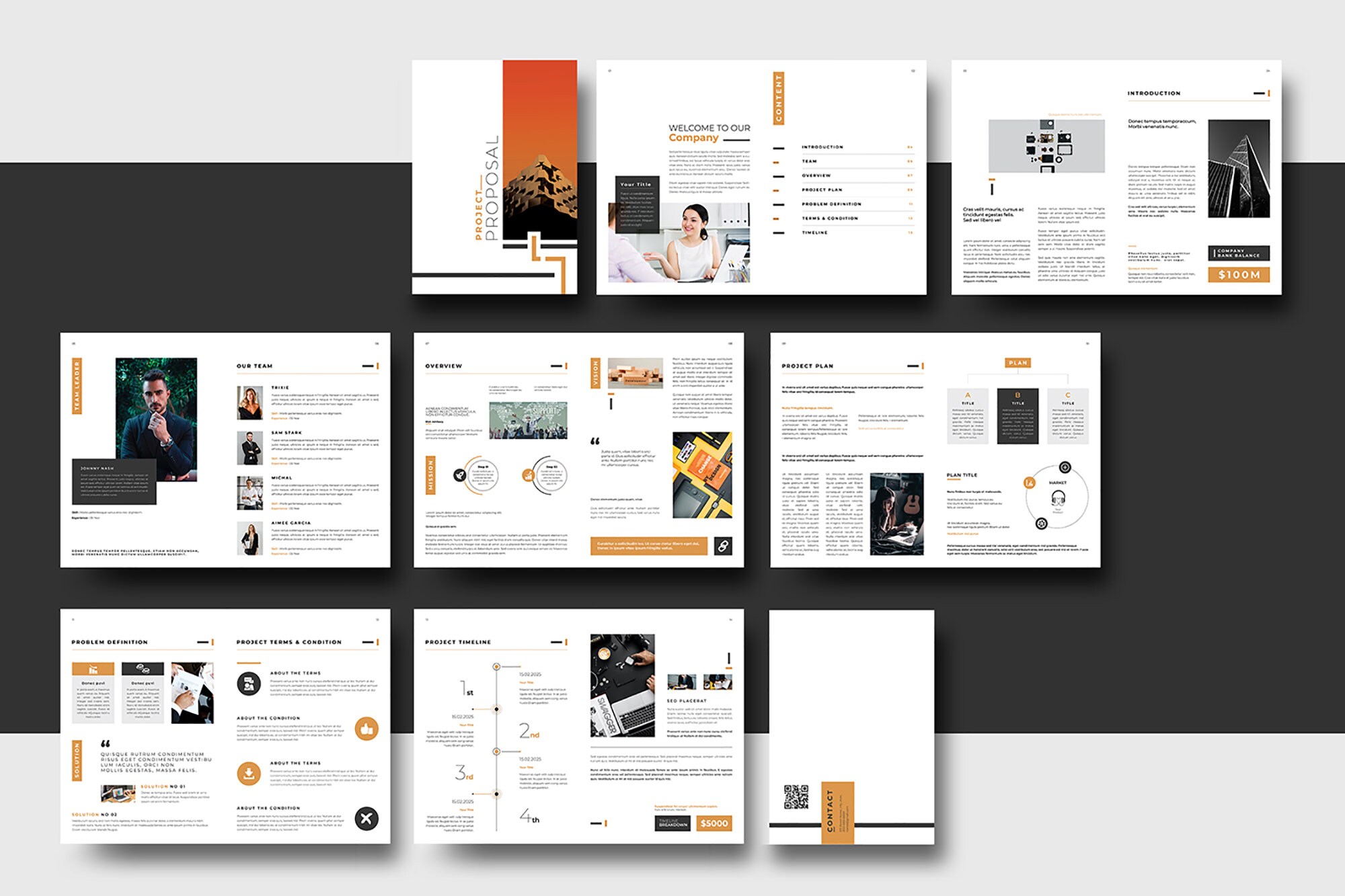 Project Proposal Template MS Word & Photoshop Template Instant Download ...