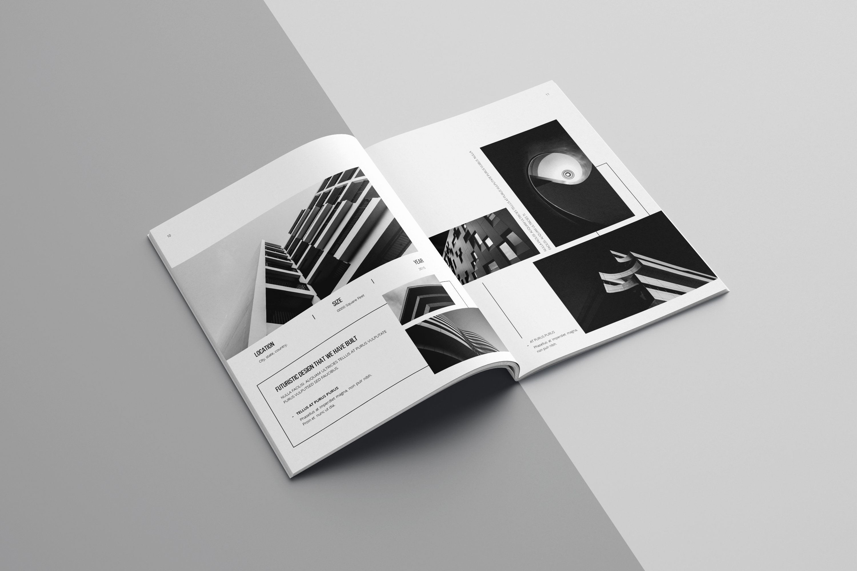 Architecture Portfolio Brochure In-design & Ms Word Template Canva ...