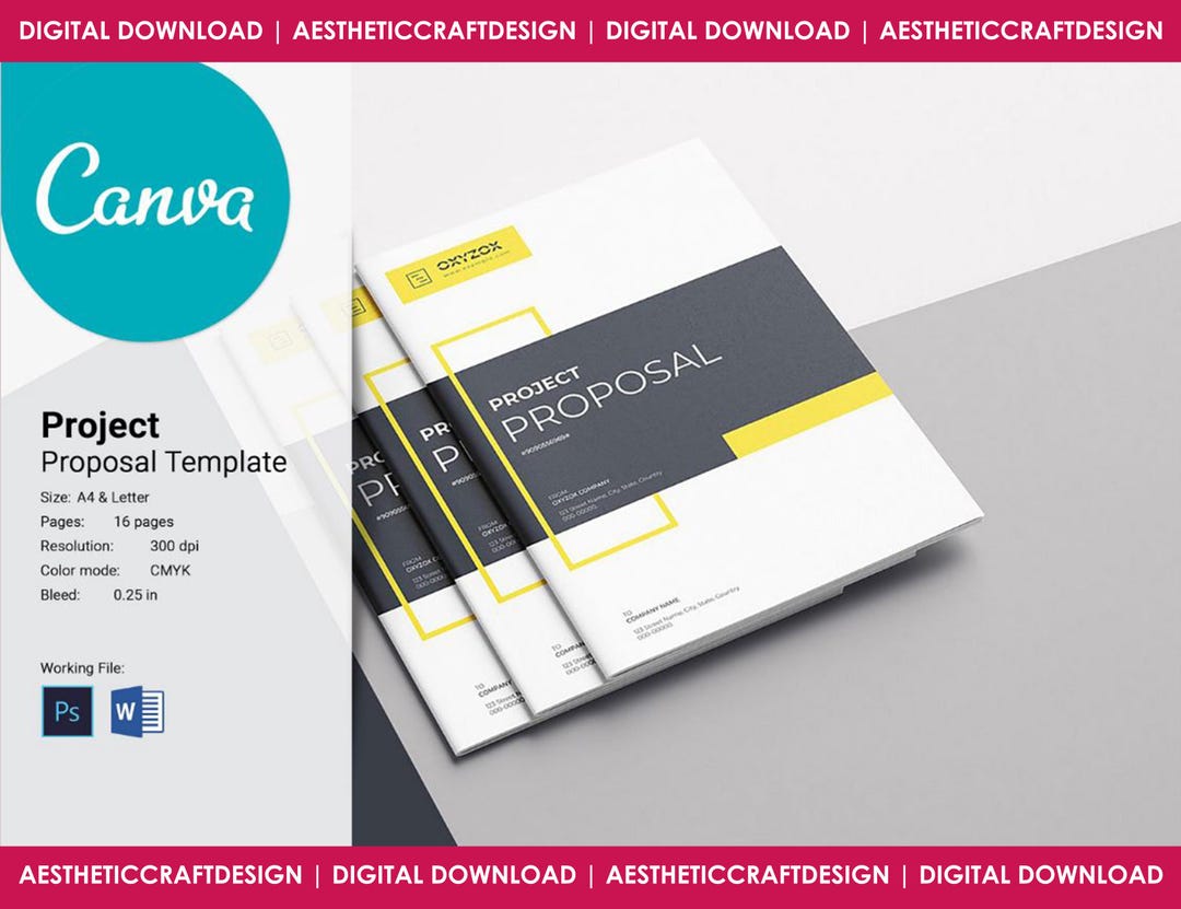 Project Proposal Templates | Brochure Template Design | Photoshop & MS ...