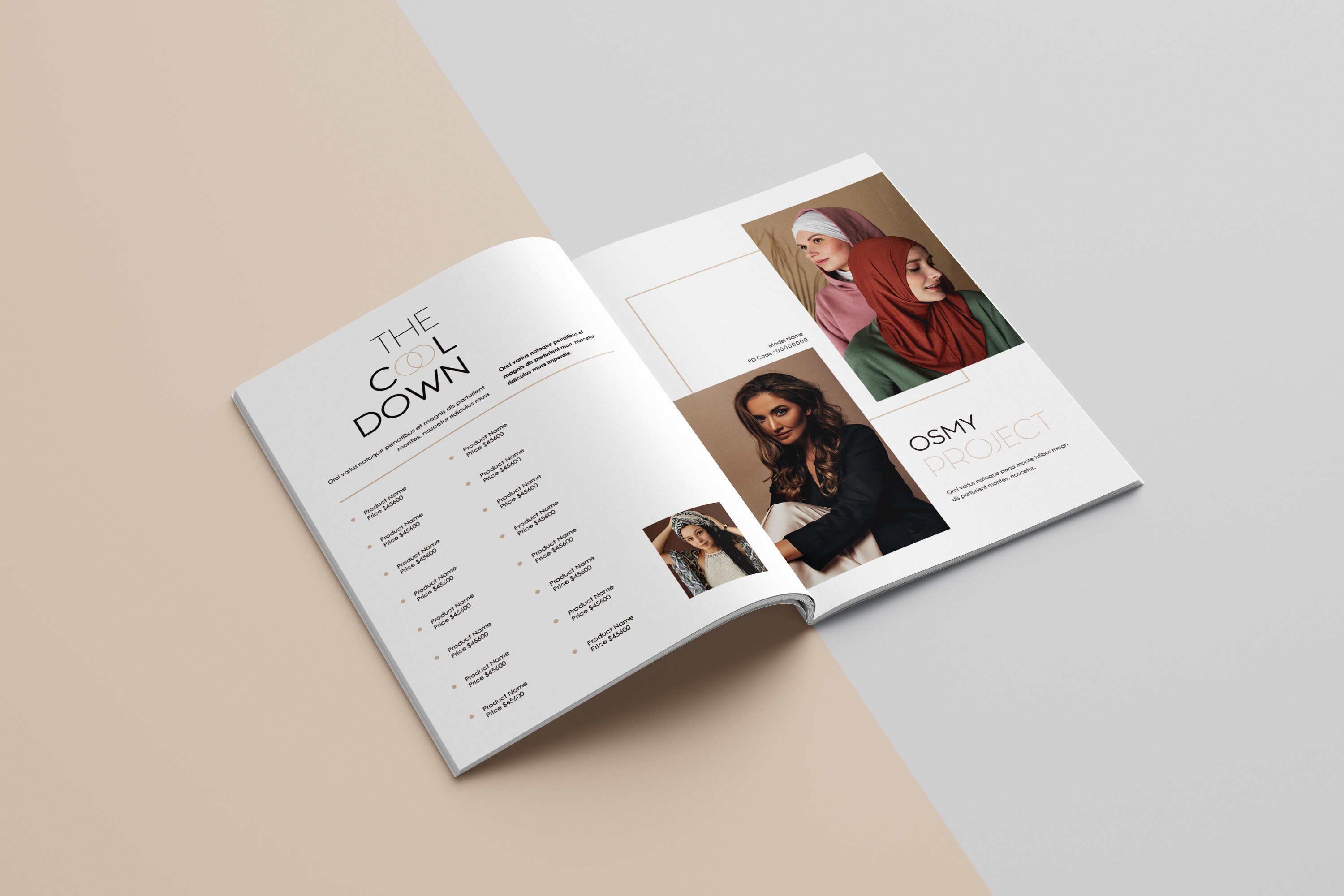 Fashion Lookbook Template | Printable Photography Magazine Template ...