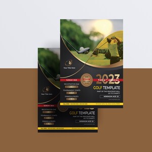 Golf Flyer Template MS Word & Photoshop Template Instant - Etsy UK