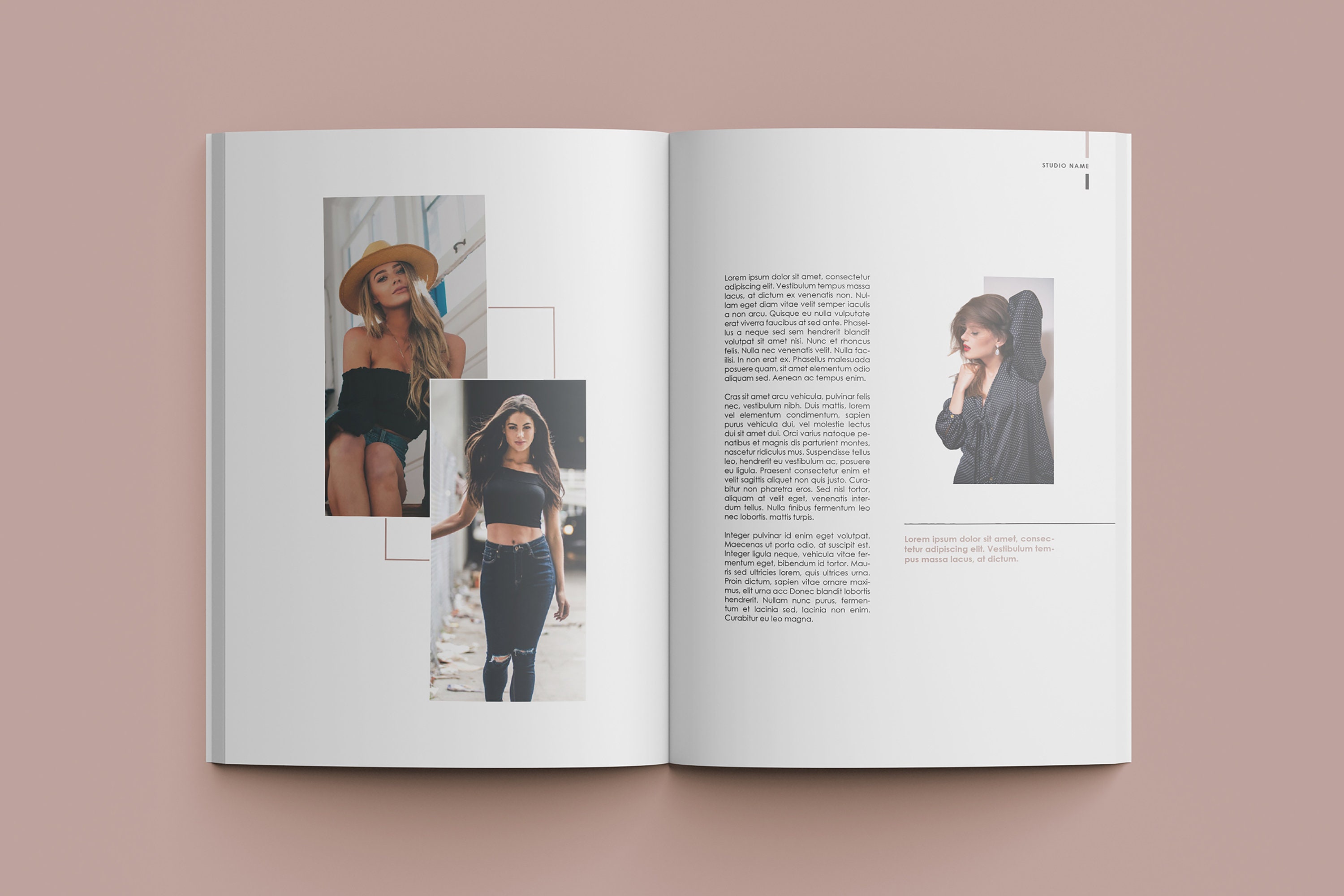 Fashion Lookbook Template Printable Photography Magazine Template ...