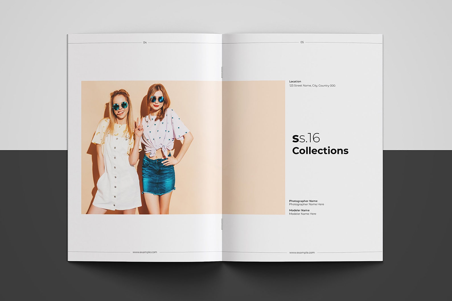 Fashion Lookbook Template Printable Photography Magazine Template Canva ...