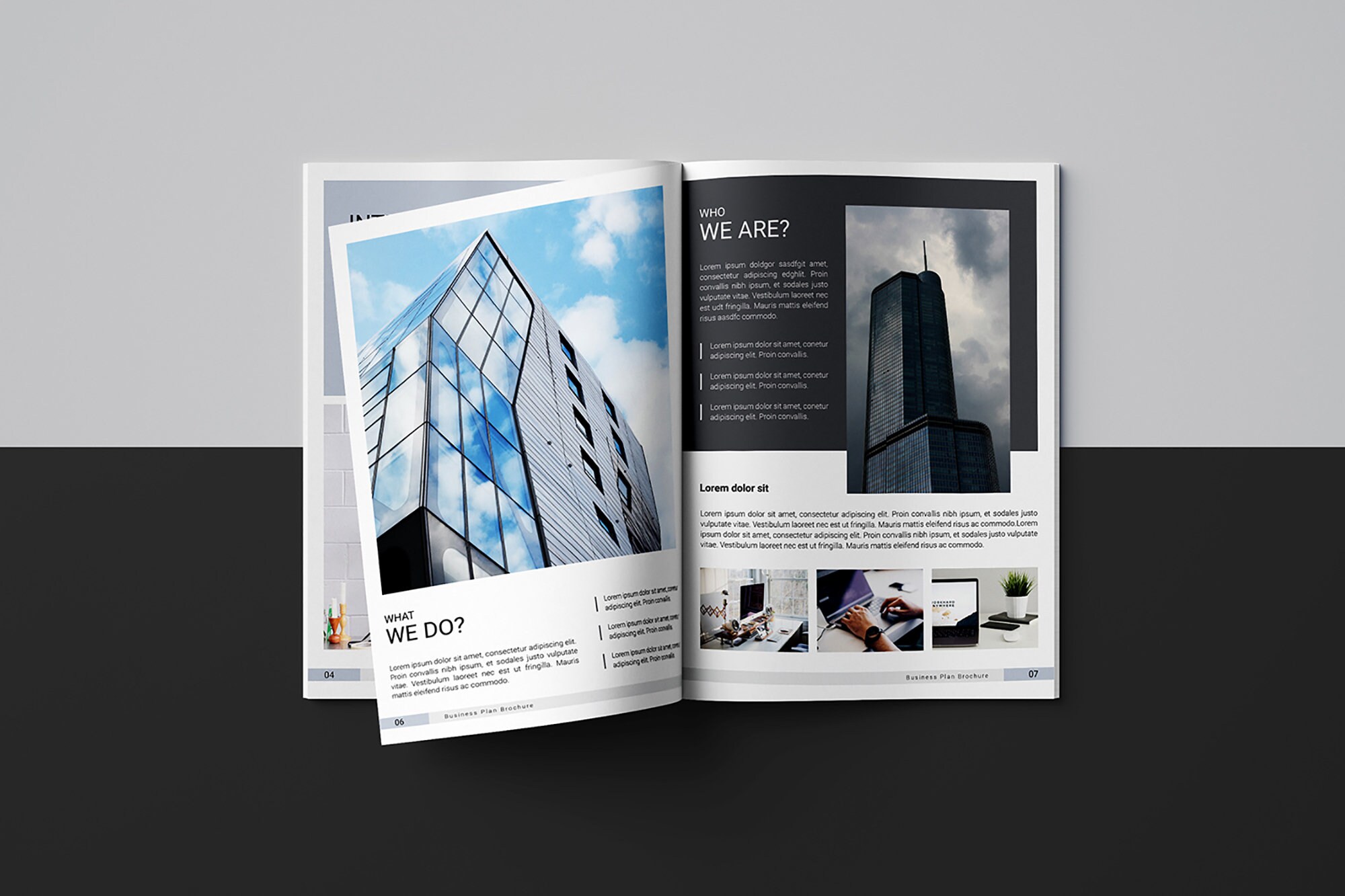 Business Plan Brochure | Brochure Template Design | Photoshop & MS Word ...