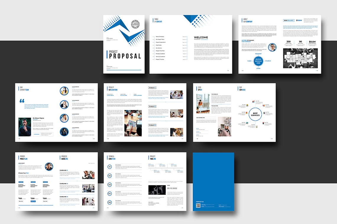 Project Proposal Template | MS Word & Photoshop Template | Instant ...