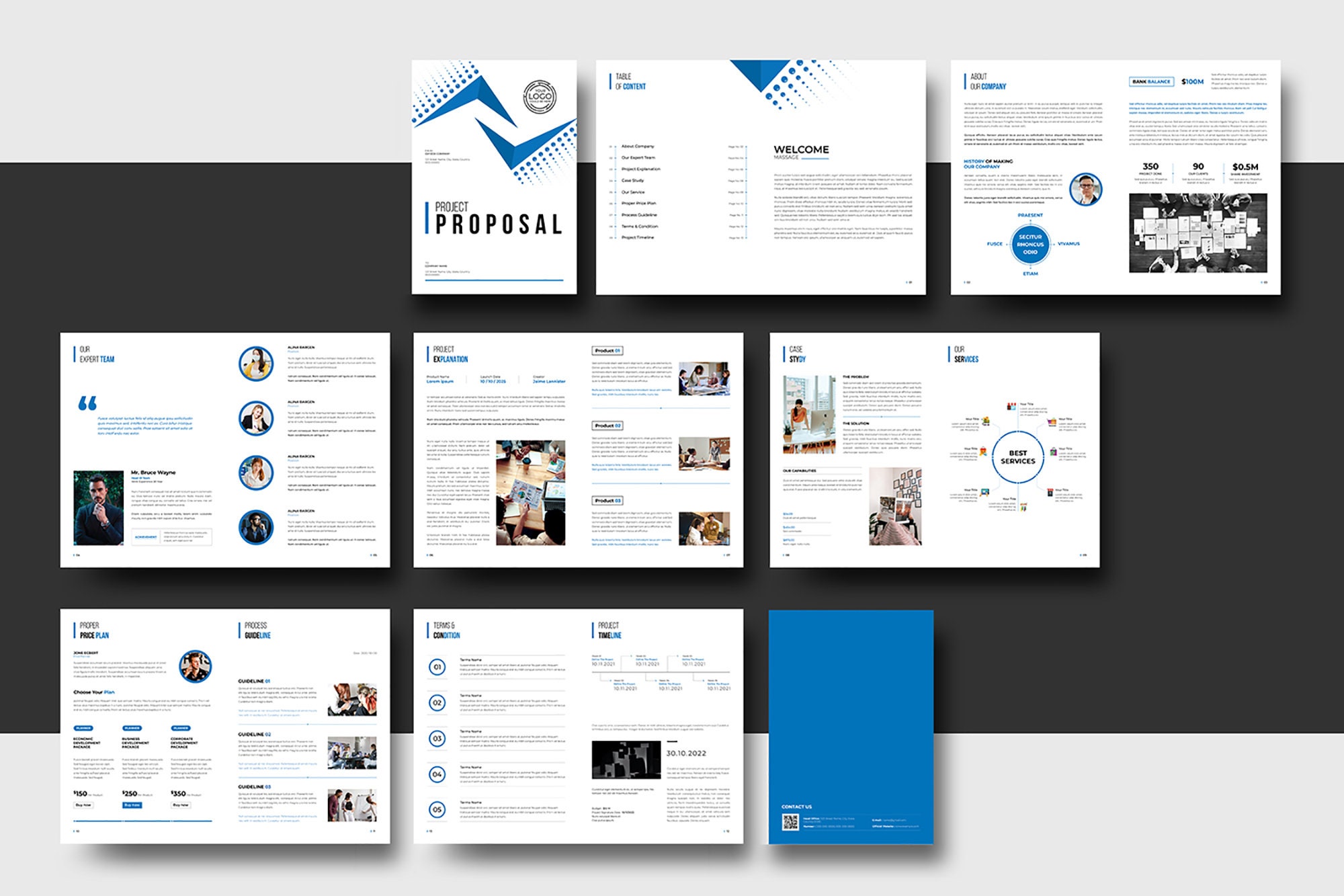 Project Proposal Template | MS Word & Photoshop Template | Instant ...