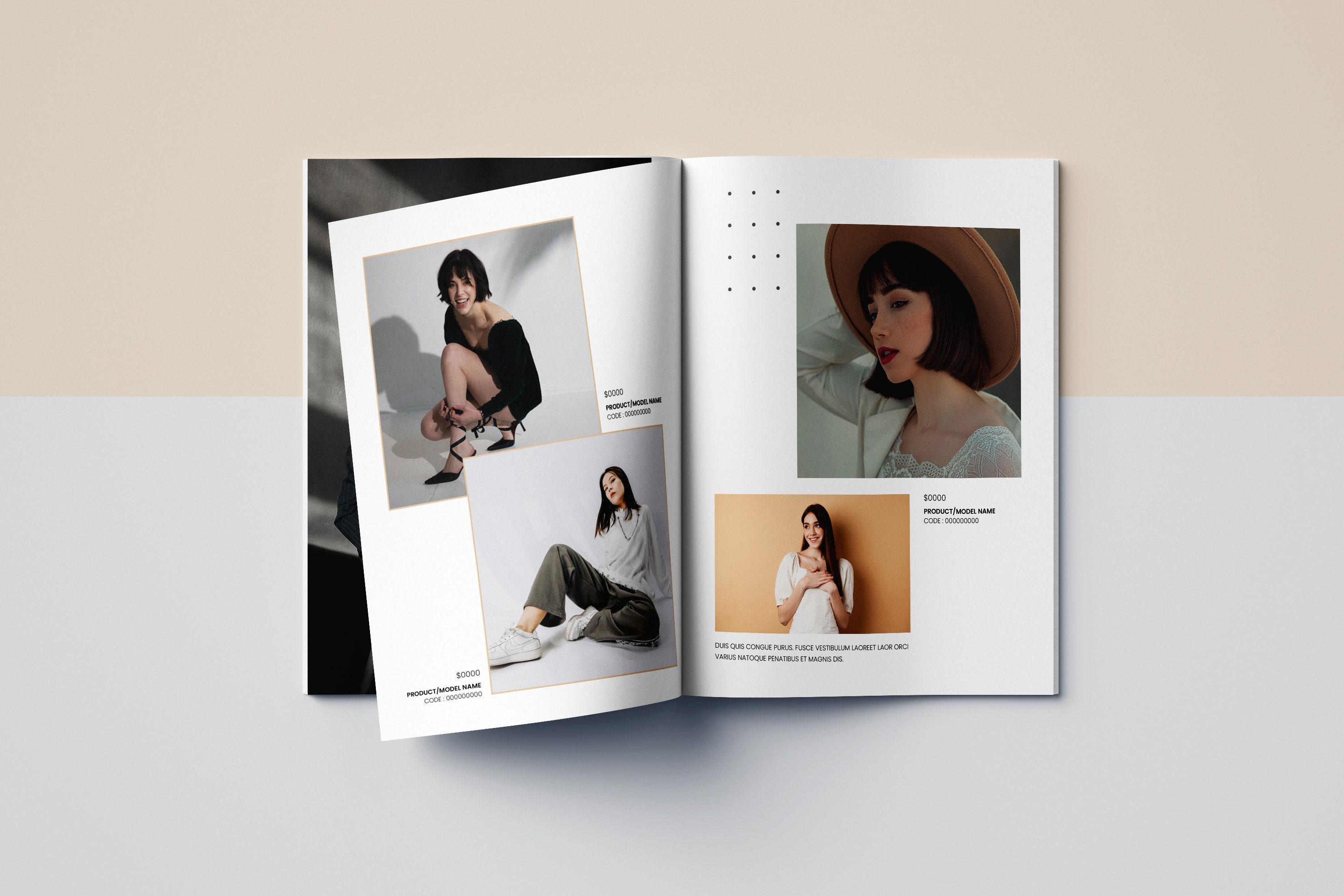 Fashion Lookbook Template | Printable Photography Magazine Template ...