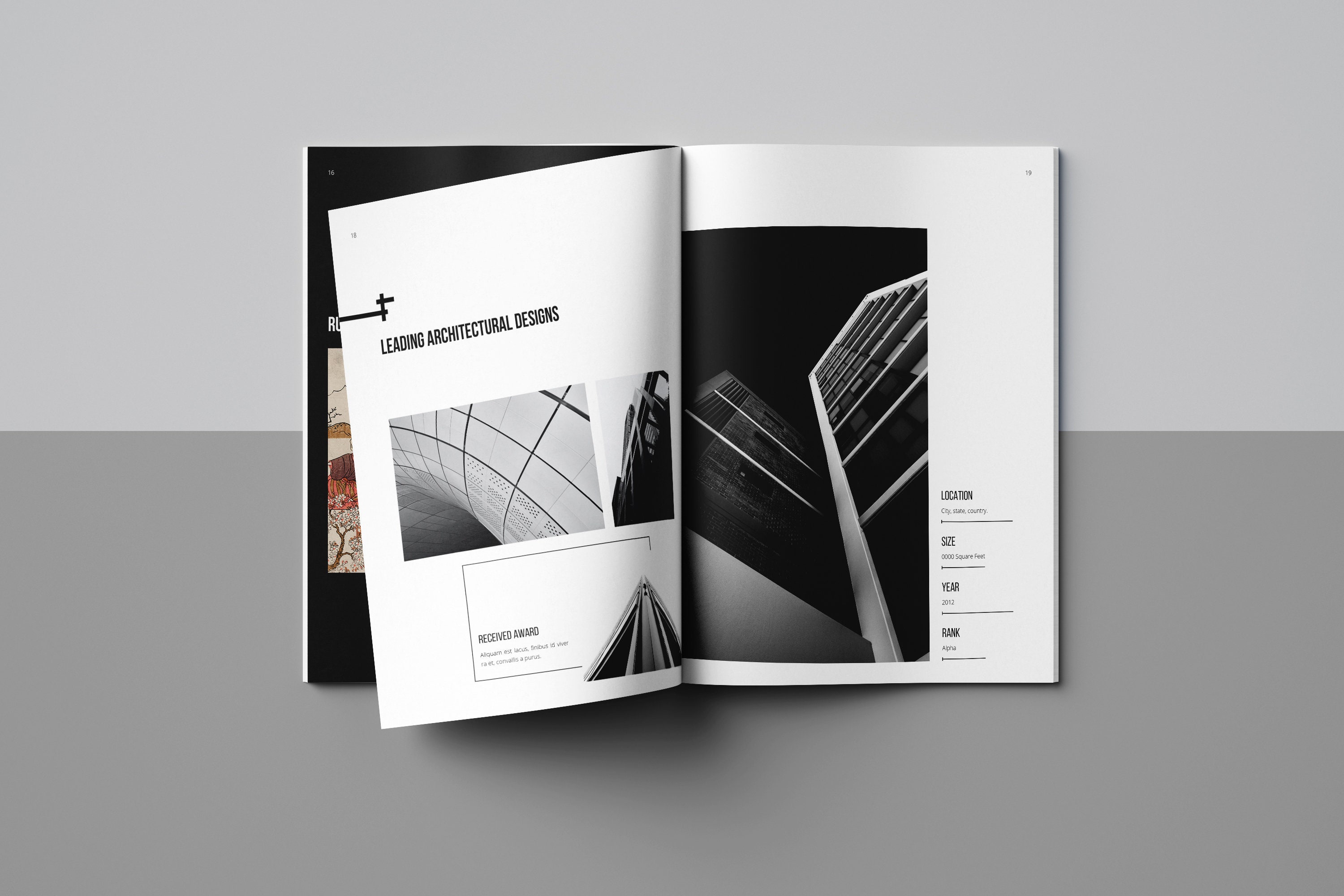Architecture Portfolio Brochure In-design & Ms Word Template Canva ...