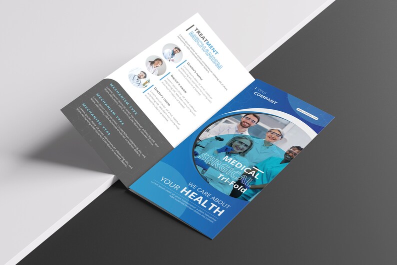 Health Care Trifold Brochure | Brochure Template Design | Illustrator ...